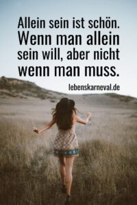 Allein Sein Sprüche Um Nicht Allein Zu Sein - Lebens Karneval