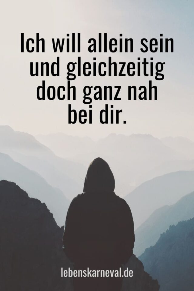 Allein Sein Sprüche Um Nicht Allein Zu Sein - Lebens Karneval