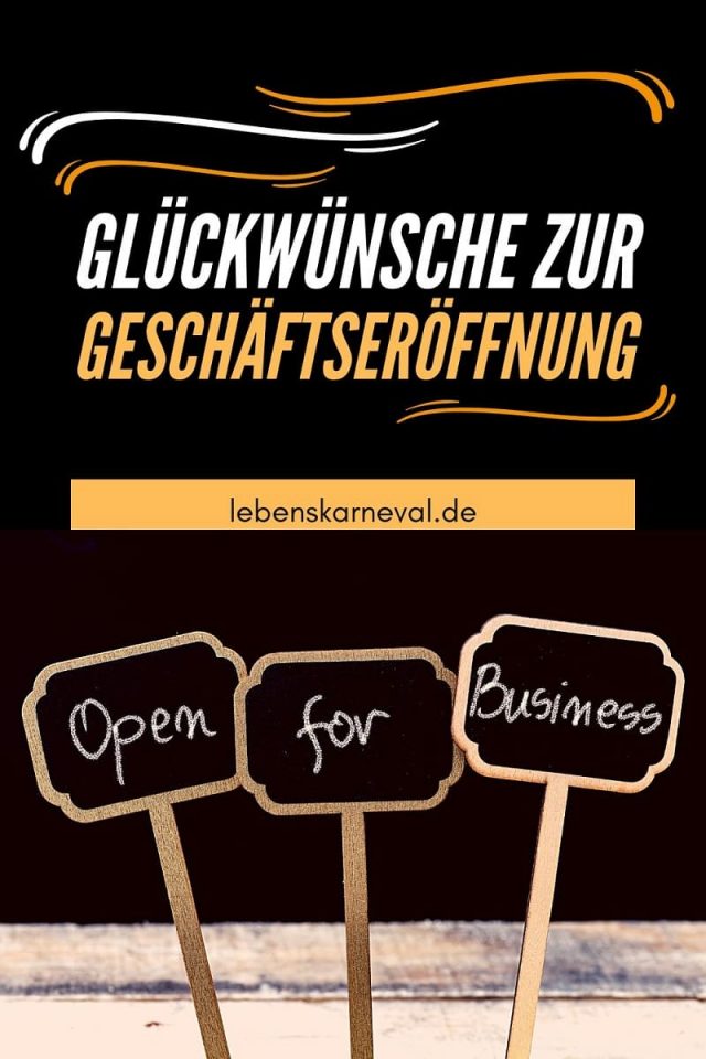 Gluckwunsche Zur Geschaftseroffnung
