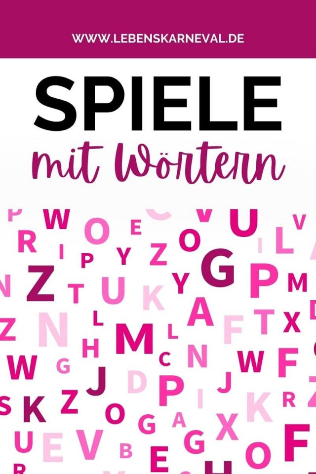 Die Besten Spiele Mit Wörtern: TOP 15 Wortspiele & Sprachspiele ...